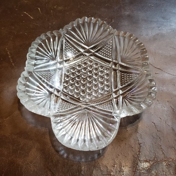 Vintage | Accents | Vintage Small Glass Crystal Candy Serving Dish ...
